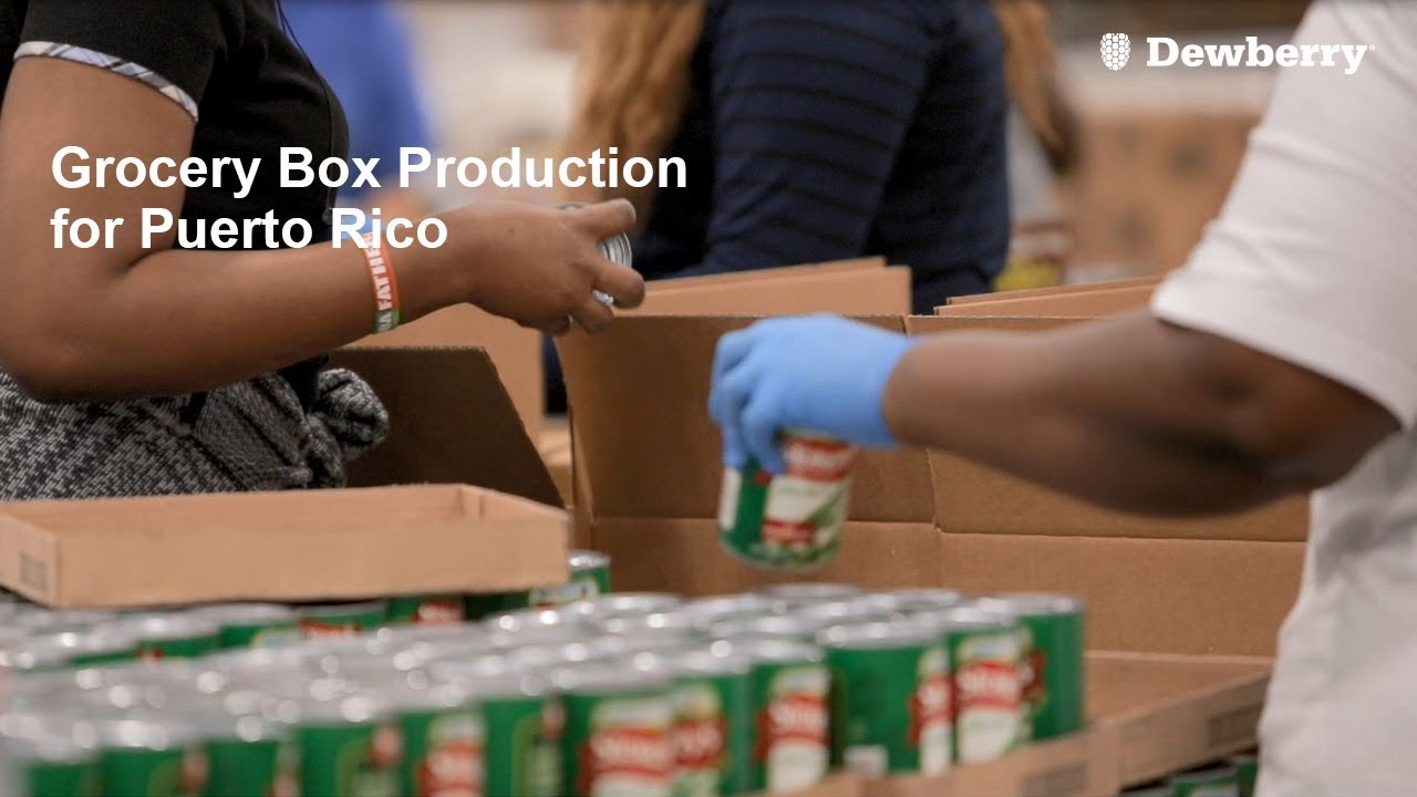 Grocery Box Production for Puerto Rico