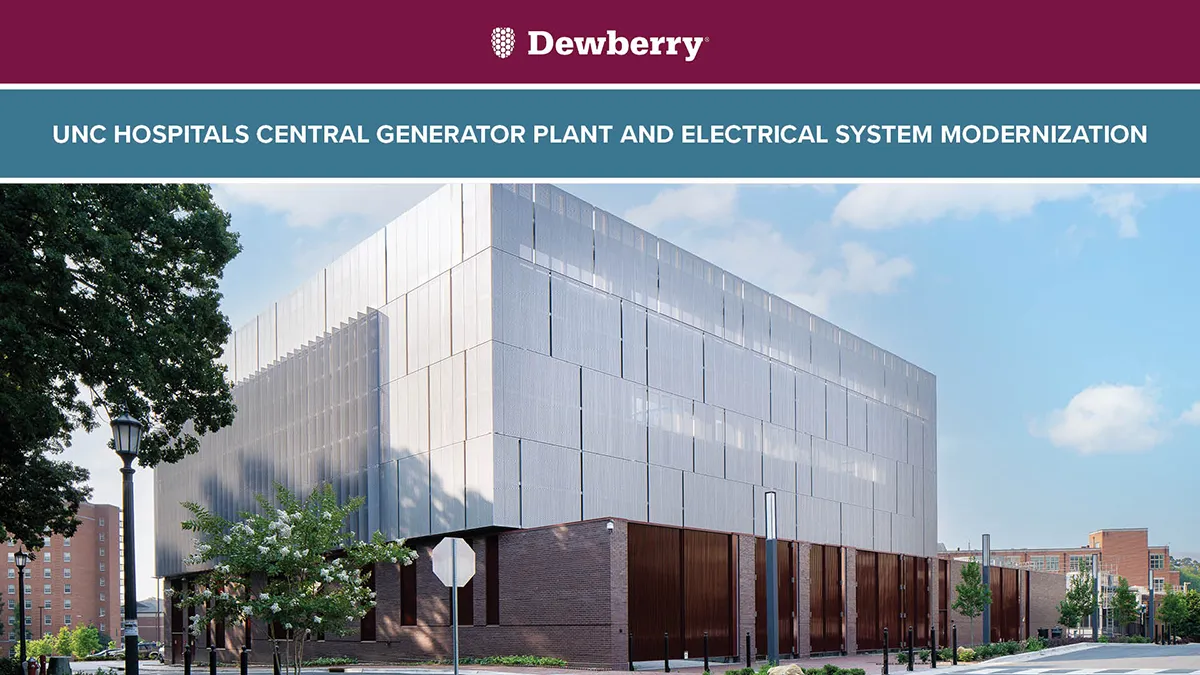 University of North Carolina Hospitals Central Generator Plant and ...